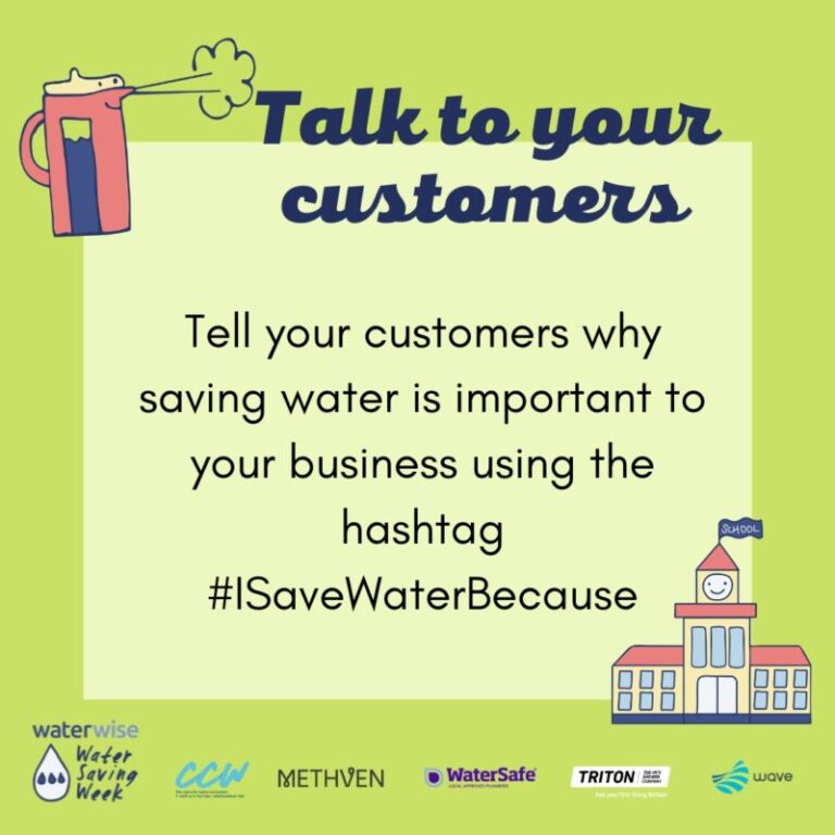 Make it your business to save water this Water Saving Week - CCW